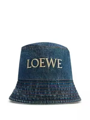 Loewe Denim Bucket Hat - Blue