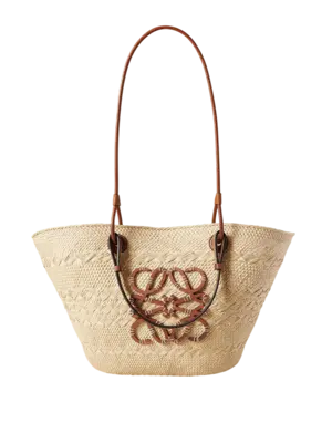Loewe Anagram Medium Raffia Tote
