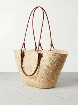 Loewe Anagram Medium Raffia Tote