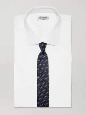 TOM FORD 8cm Polka-dot Silk Neck Tie - Blue