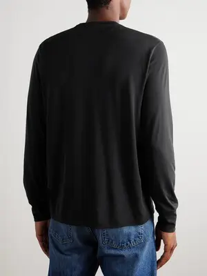 TOM FORD Lyocell And Cotton-blend Jersey T-shirt - Black