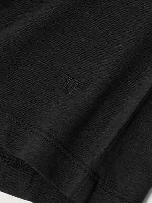 TOM FORD Lyocell And Cotton-blend Jersey T-shirt - Black