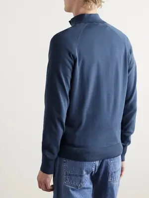 Sid Mashburn Cotton Half-zip Sweater