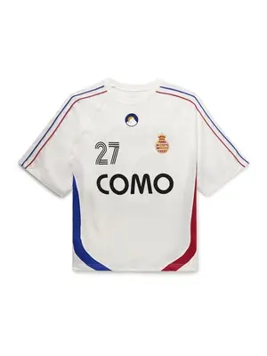 Rhude Como 1907 Embroidered Printed Cotton-blend Jersey T-shirt