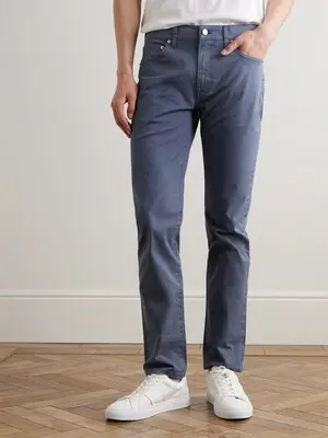 Sid Mashburn Straight-leg Cotton-blend Twill Trousers