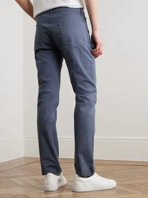 Sid Mashburn Straight-leg Cotton-blend Twill Trousers