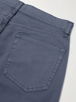 Sid Mashburn Straight-leg Cotton-blend Twill Trousers