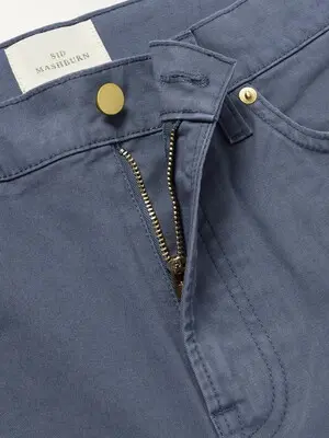 Sid Mashburn Straight-leg Cotton-blend Twill Trousers
