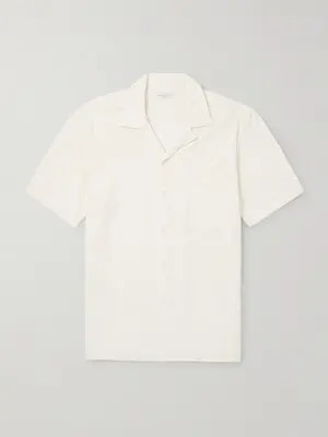 Richard James Camp-collar Cotton-terry Shirt