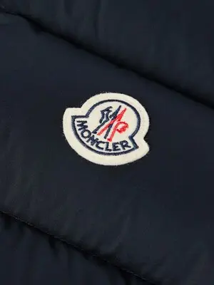 Moncler Logo-appliquéd Quilted Shell Down Gilet - Blue