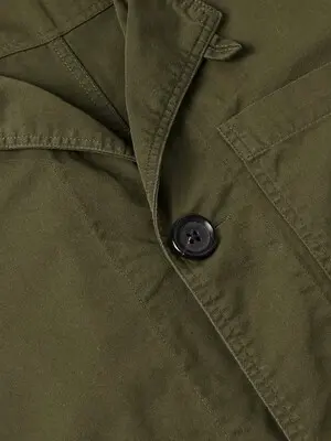 Oliver Peoples Bradwell Cotton-twill Jacket - Green