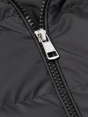 Moncler Logo-appliquéd Quilted Shell Down Jacket - Black
