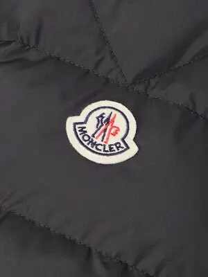 Moncler Logo-appliquéd Quilted Shell Down Jacket - Black