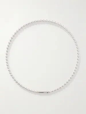 Le Gramme 53g Sterling Beaded Necklace - Silver