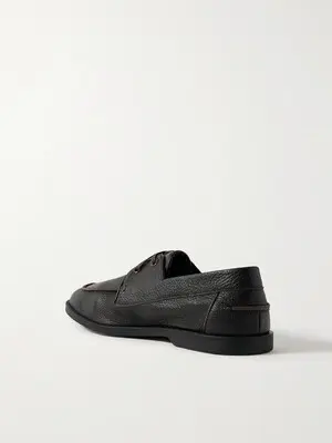 George Cleverley Devon Full-grain Deerskin Boat Shoes