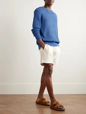 CORRIDOR Open-knit Pima Cotton Sweater