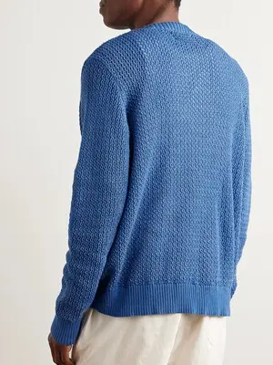CORRIDOR Open-knit Pima Cotton Sweater