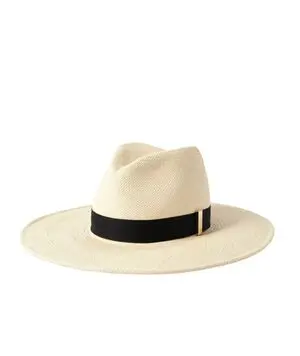 GIGI BURRIS MILLINERY Jeanne Straw Fedora - Neutrals