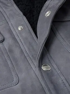 Brunello Cucinelli Shearling Jacket - Blue