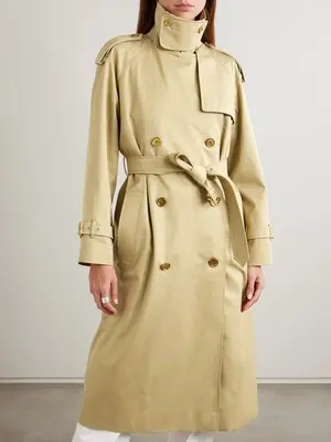 Burberry Castleford Checked Cotton-gabardine Trench Coat - Neutrals