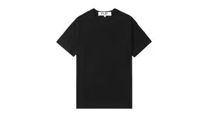 Play Comme Des Garcon Heart Emblem Tee Shirt - Black