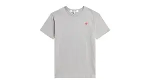 Play Comme Des Garcon Heart Logo Tee - Grey