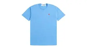 Play Comme Des Garcon Heart Logo Tee - Blue