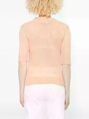 Chloé Embroidered-logo Top - Pink