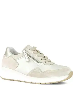 Gabor Metallic-finish Suede Sneakers