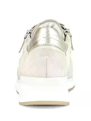 Gabor Metallic-finish Suede Sneakers