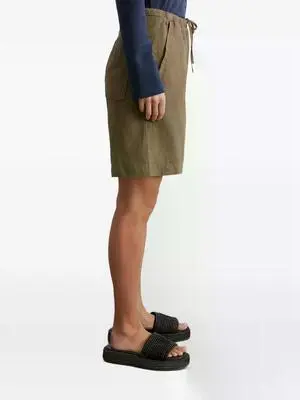 Marc O'polo Drawstring-waist Linen Shorts - Brown