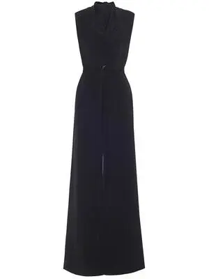 Adam Lippes Blythe Silk Jumpsuit - Black