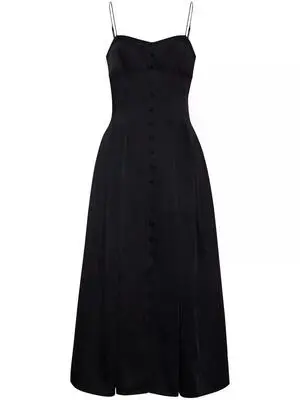 Adam Lippes Rickie Satin Midi Dress