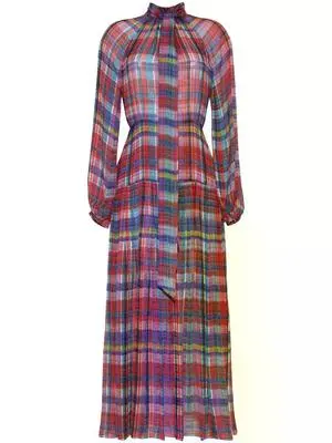 Adam Lippes Sigrid Madras Chiffon Dress