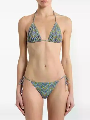 Etro Paisley-print Bikini - Blue