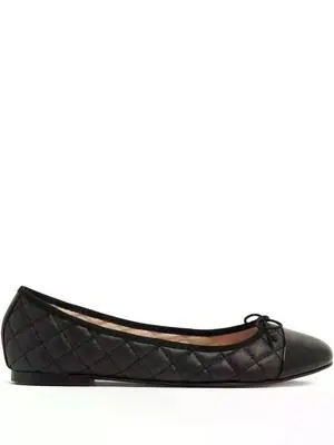 HOUSE OF BALLERINAS Quilted Leather Ballerinas - Black