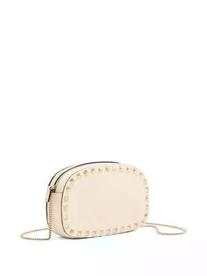 Valentino Garavani Rockstud Embellished Crossbody Bag - Neutrals