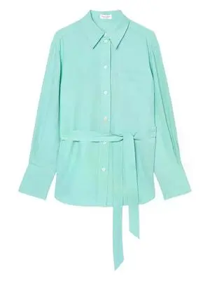 Marc O'polo Belted Button-up Shirt - Blue