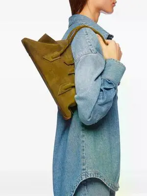 Attico Small La Passeggiata Shoulder Bag - Green
