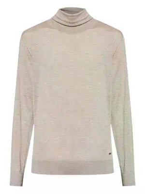 Brioni Roll Neck Sweater - Neutrals