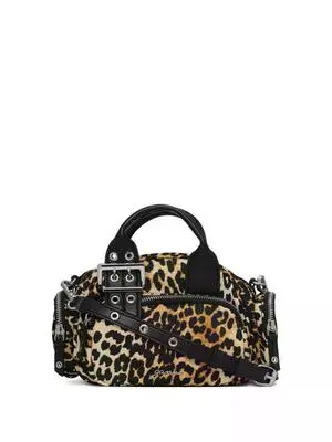 GANNI Leopard-print Tote Bag