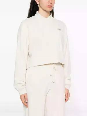 NEW BALANCE Embroidered Cropped Sweatshirt