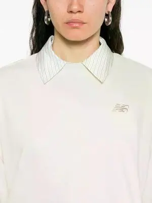 NEW BALANCE Embroidered Cropped Sweatshirt