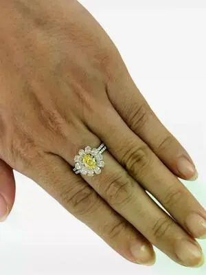 HYT JEWELRY Diamond-embellished Platinum Ring