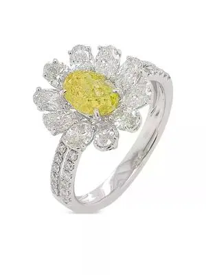 HYT JEWELRY Diamond-embellished Platinum Ring