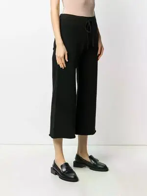 NILI LOTAN Drawstring Cropped Track Pants
