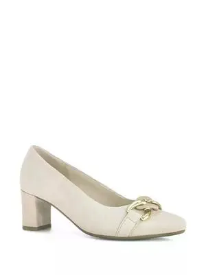 Gabor Chain-embellished Pumps - Neutrals