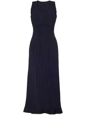 Adam Lippes Pointelle-knit Midi Dress - Black