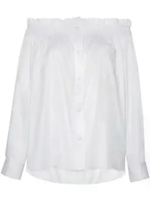 Adam Lippes Visby Cotton-poplin Blouse