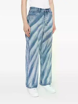 Ksubi Striped Straight-leg Jeans